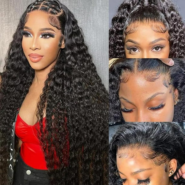 13x6 Full HD Lace Wigs Deep Wave Human Hair Parting Max Wigs Pre Pluck