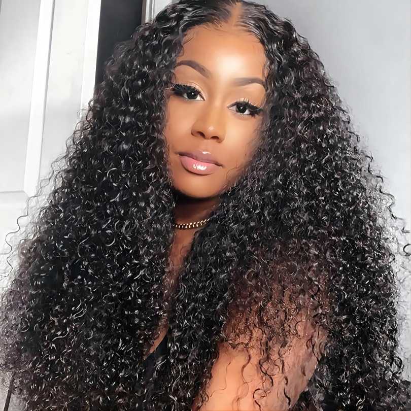 Pizazz Hair Curly T Part Undectable Lace Frontal Wig13x5 Deep T Part ...